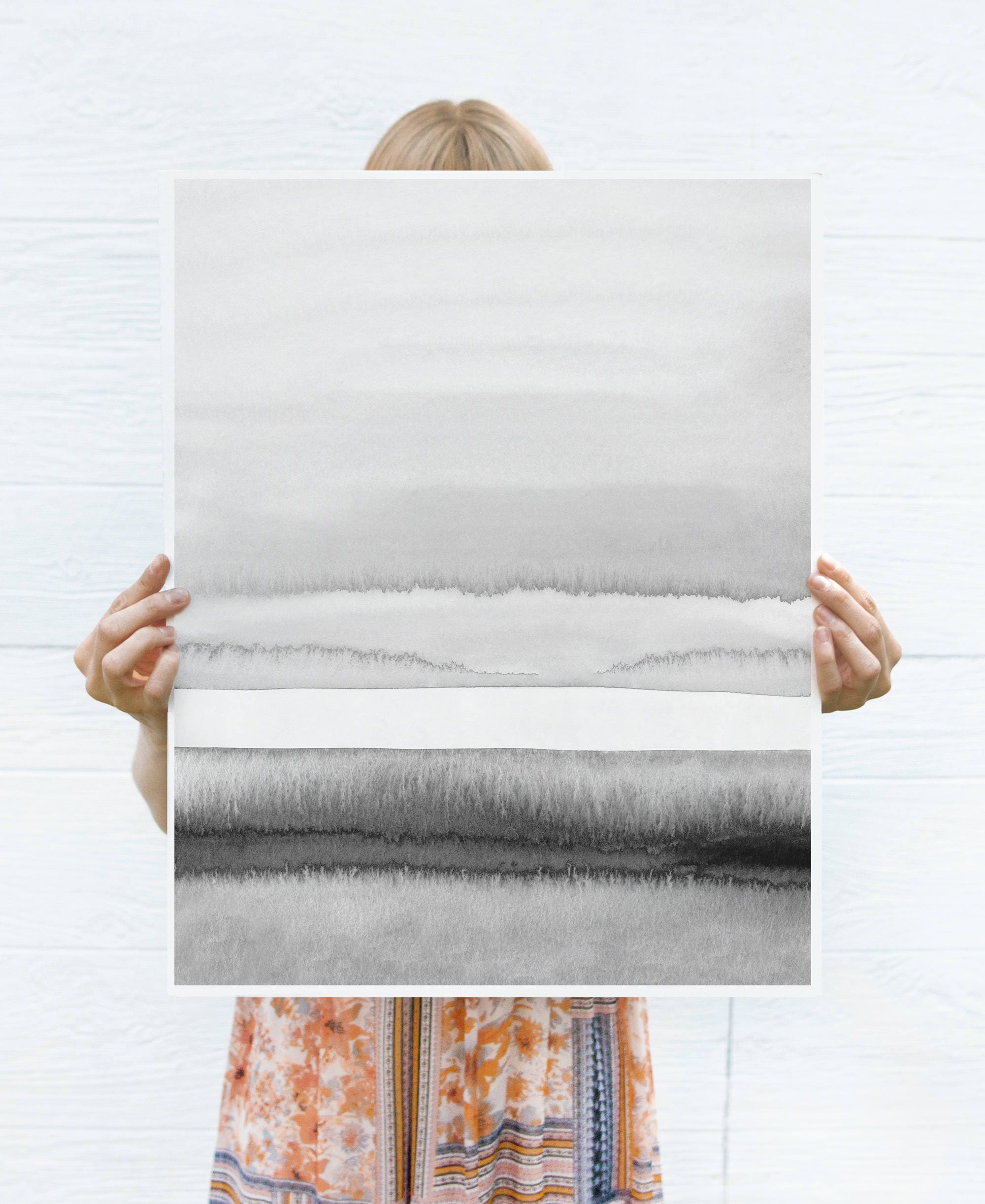 Gray Wall Art Gray Abstract Art Printable Abstract Black | Etsy