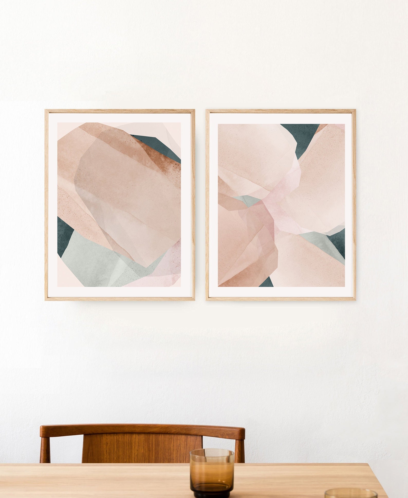 Set of 2 Prints, PRINTABLE Wall Art, Neutral Print Set, Bedroom Print ...