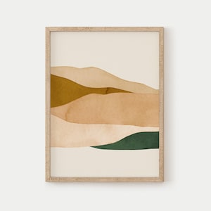 PRINTABLE Wall Art, Earth Tones Wall Art, Simple Wall Art, Landscape ...