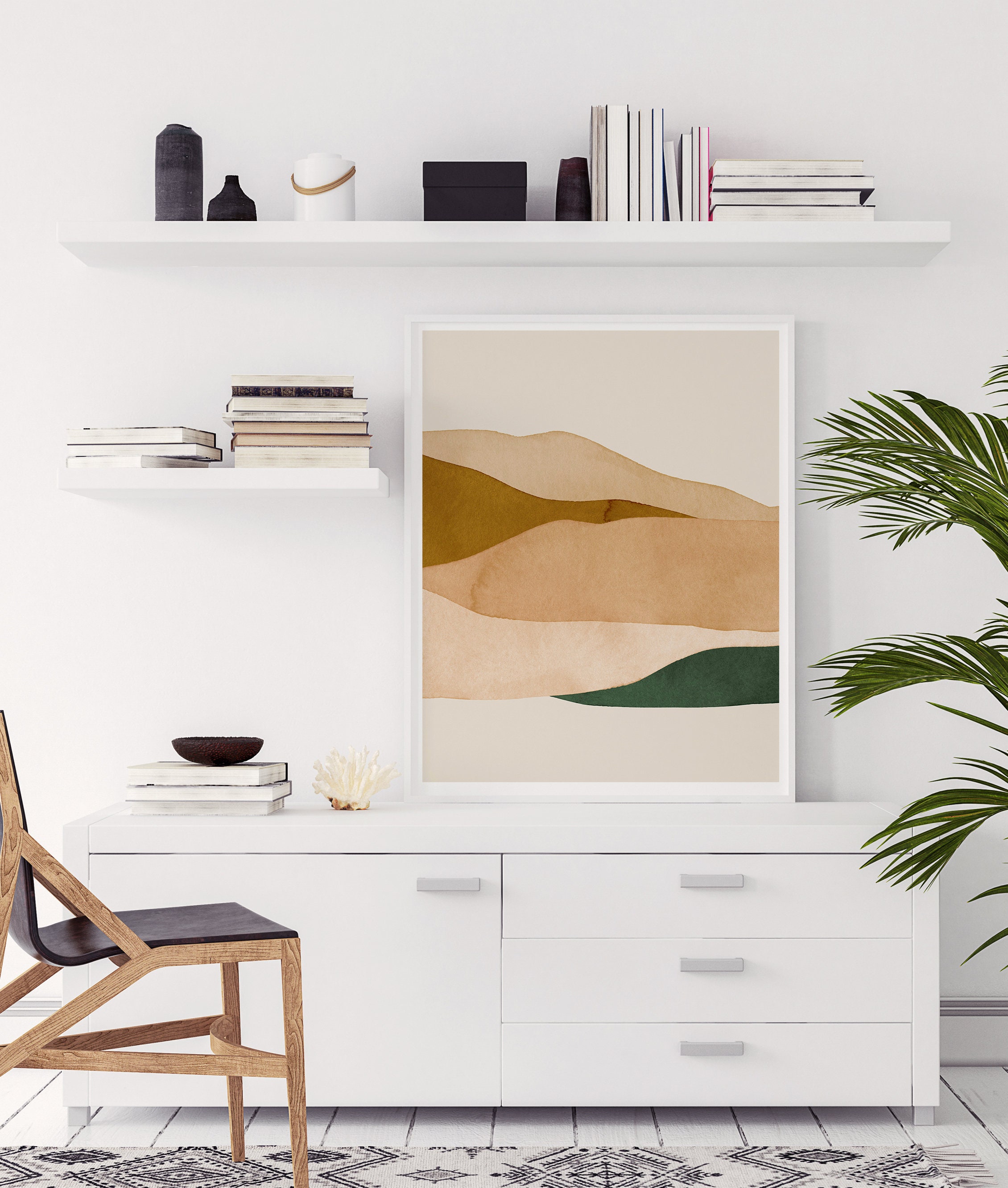 PRINTABLE Wall Art, Earth Tones Wall Art, Simple Wall Art, Landscape ...