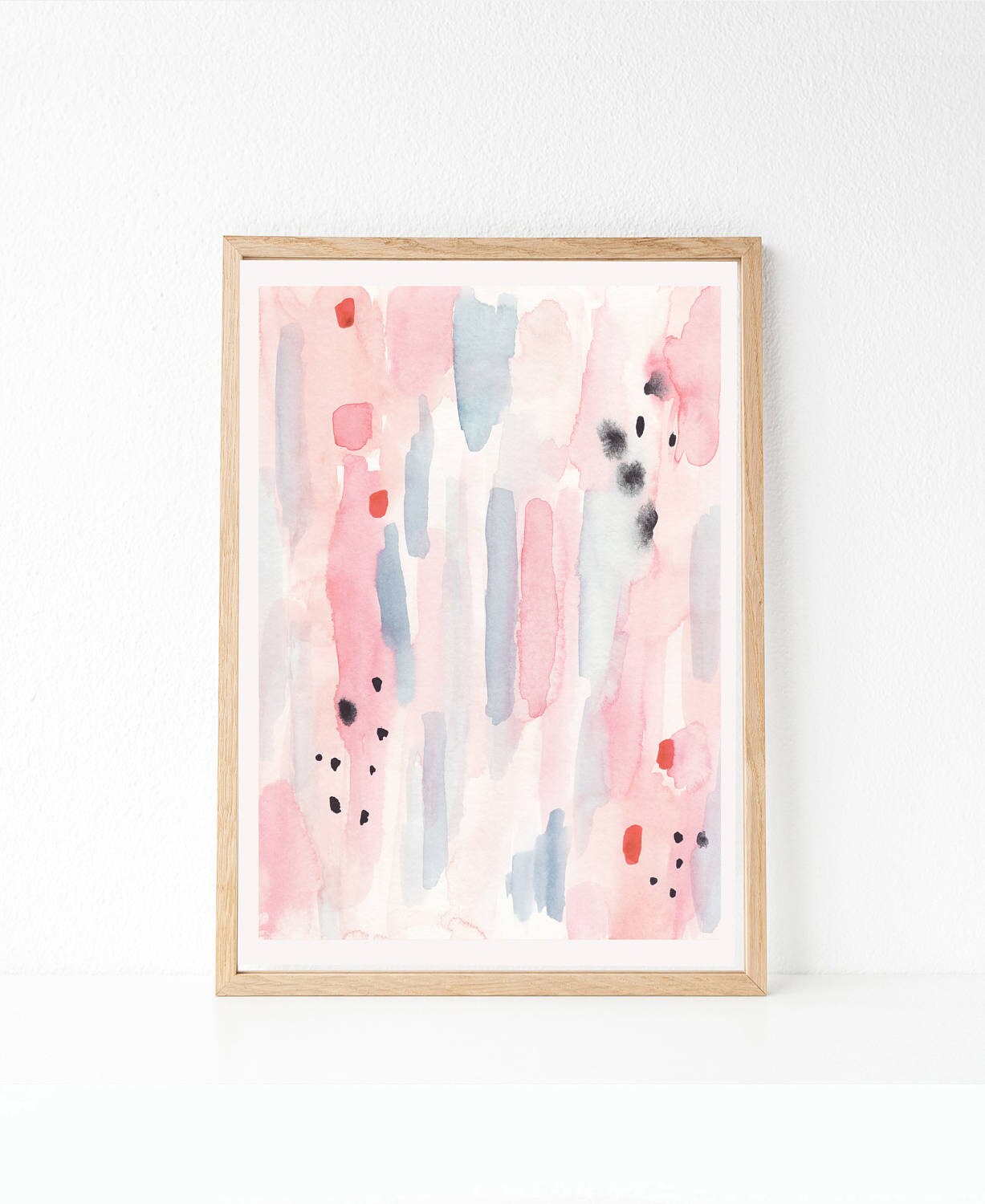 Printable Pink Blue Print Pink Blue Abstract Art Pink - Etsy