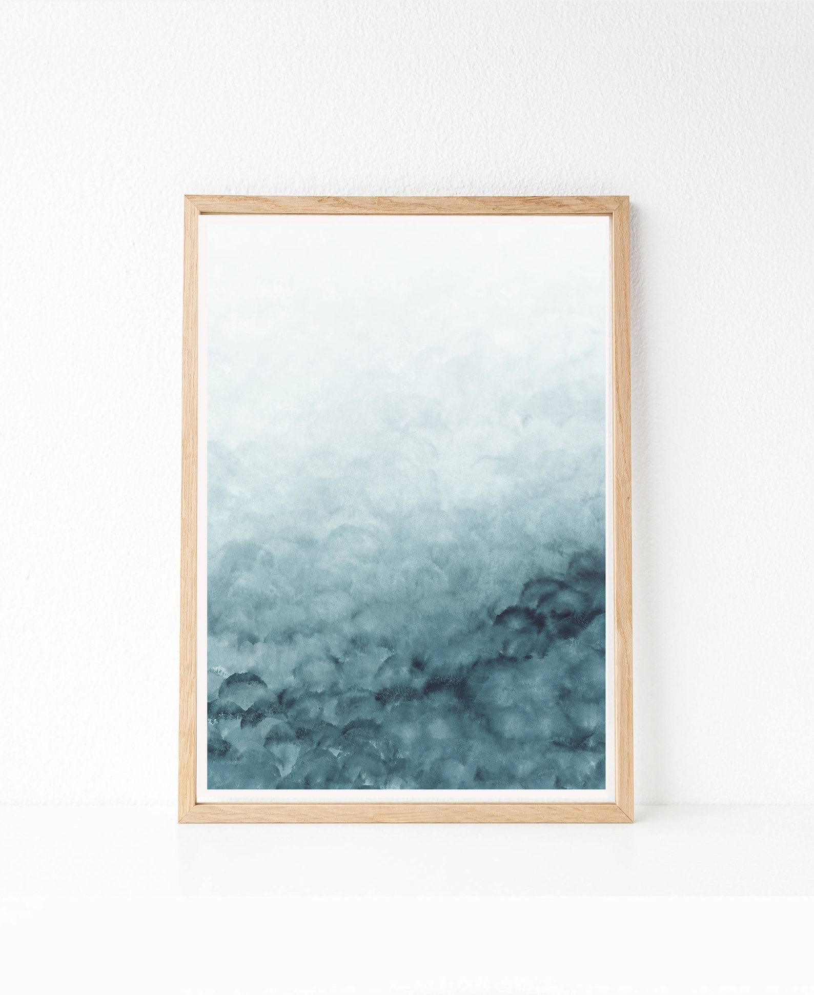 Teal Wall Art, Teal Printable Art, Abstract Printable Art, 24x36 ...