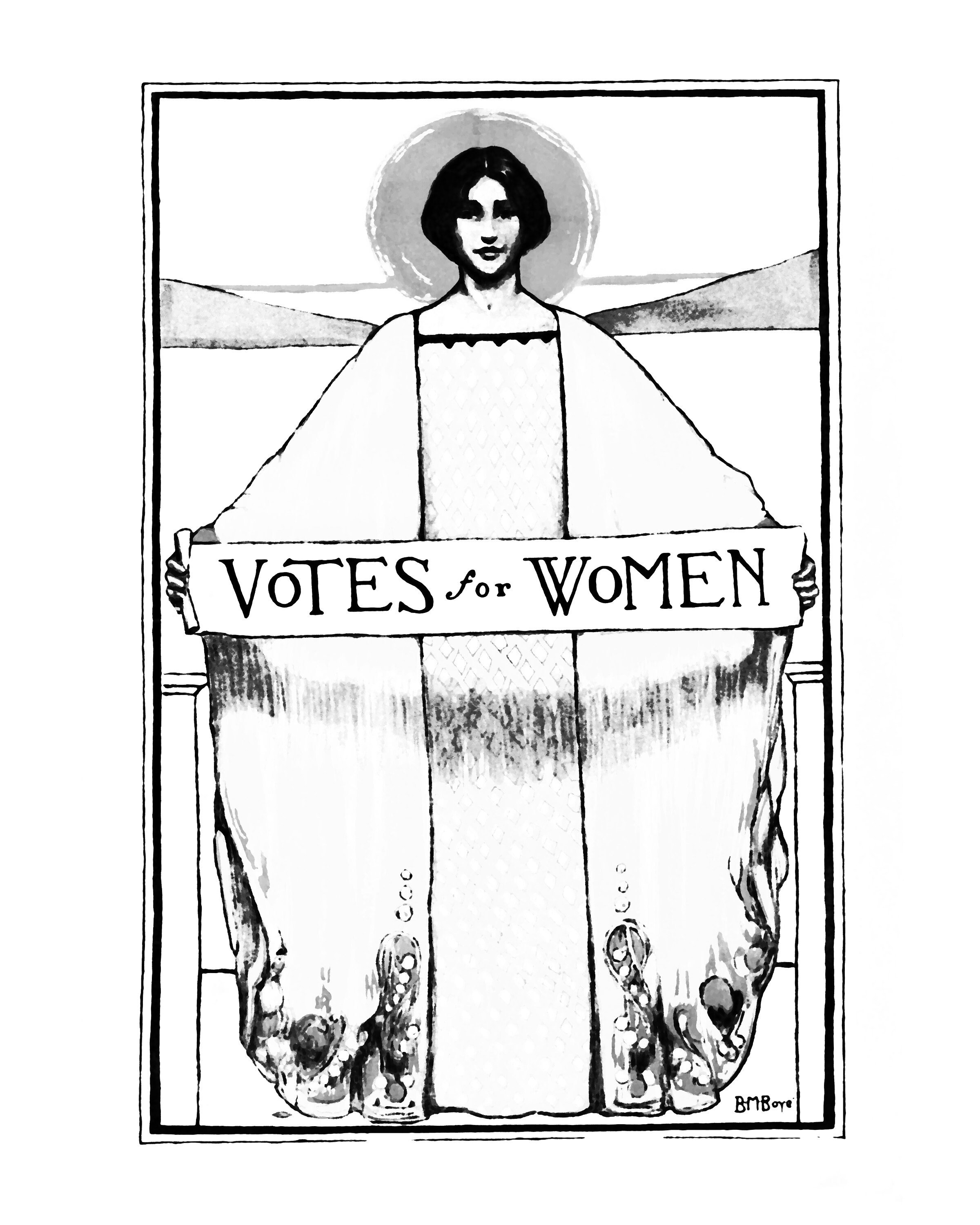 Suffrage Poster Adult Coloring Page. 8 X 10 Feminist Print | Etsy