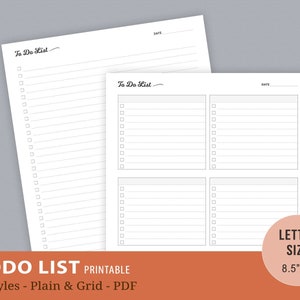 To Do List Printable, Checklist Printable, Daily Todo List, to Do ...