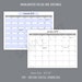 Editable Calendar Templates, Editable PDF, Printable Calendar, Monthly ...