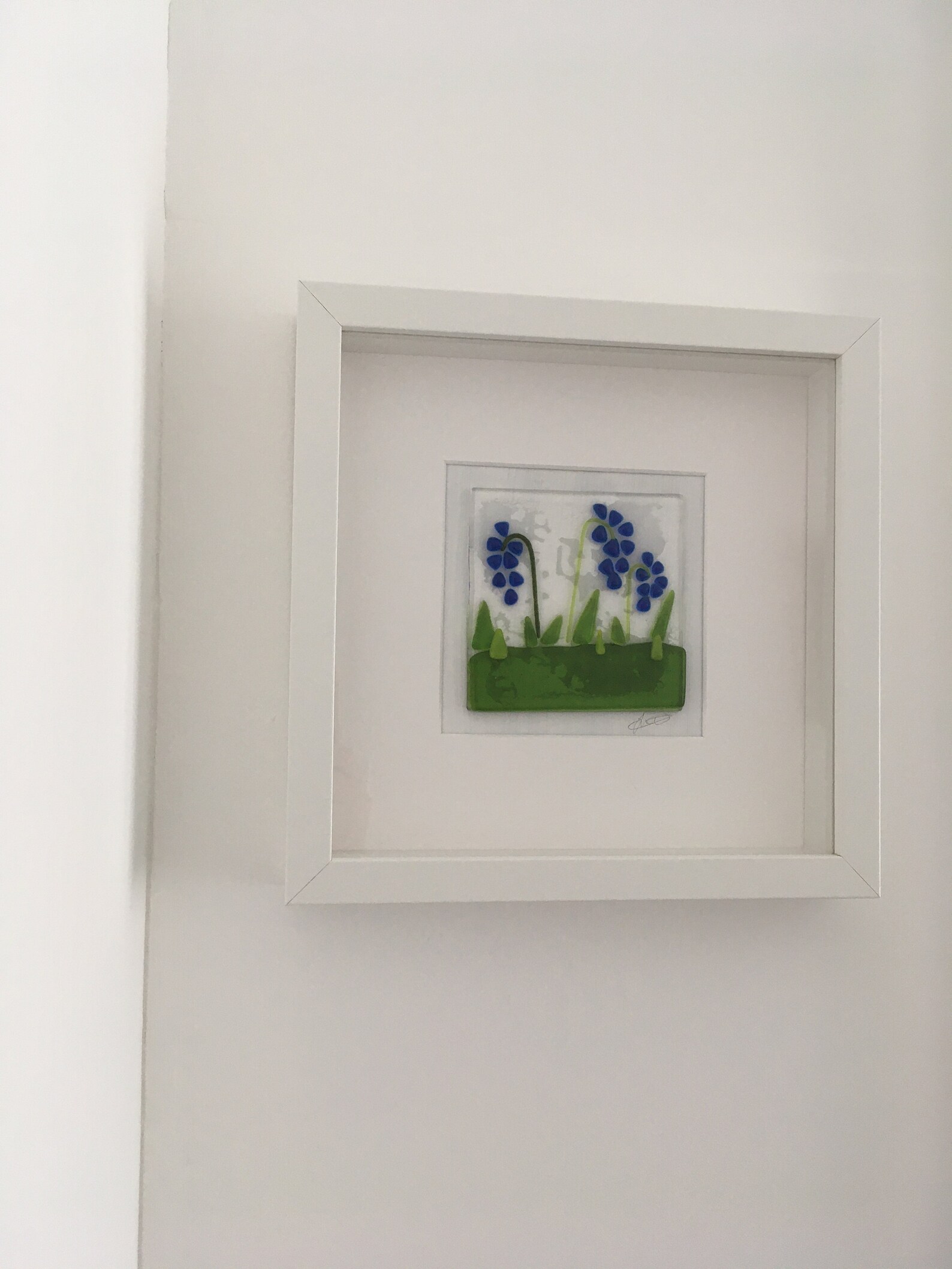 Bluebell Fused Glass Box Frame - Etsy