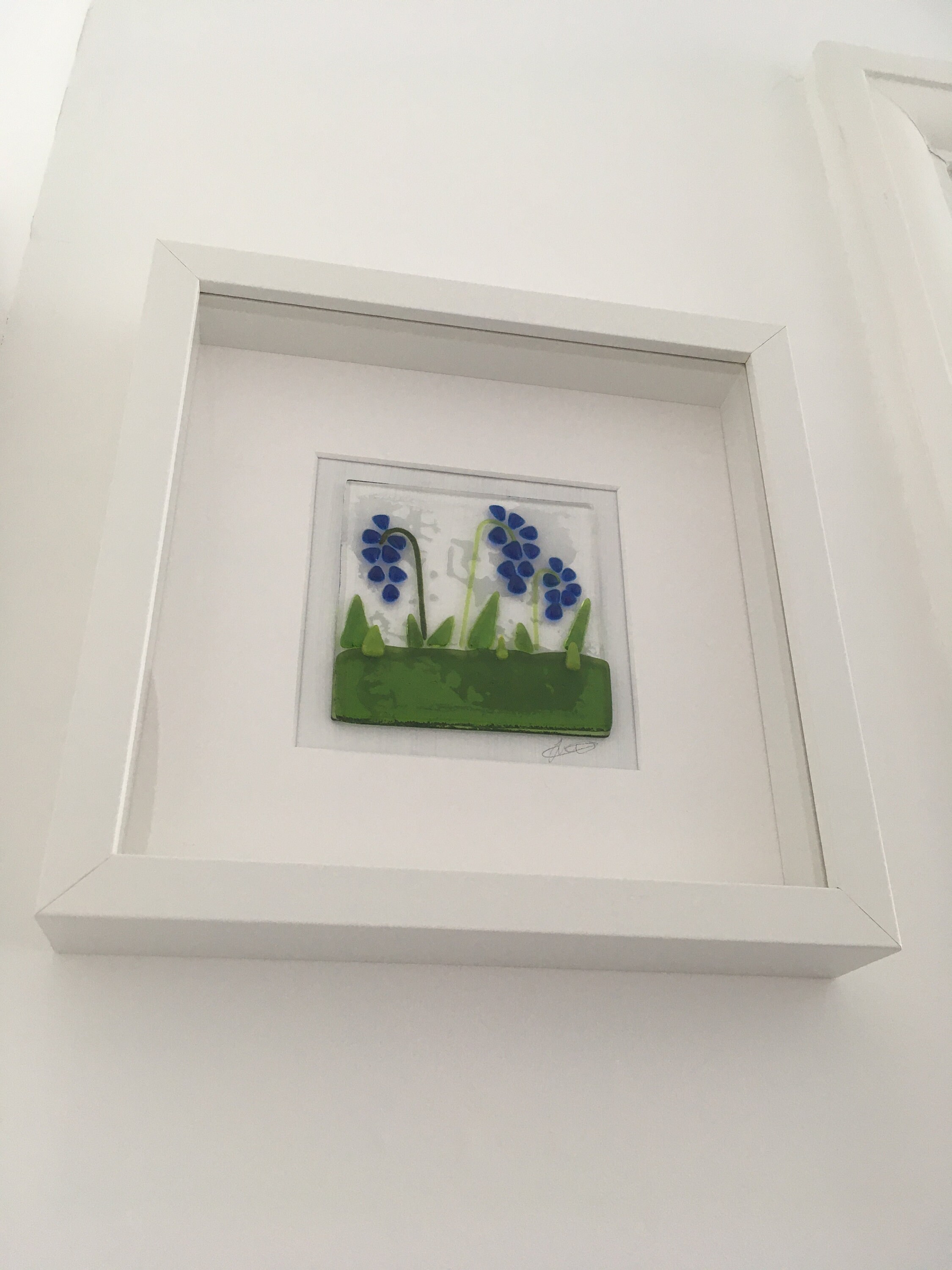 Bluebell Fused Glass Box Frame - Etsy