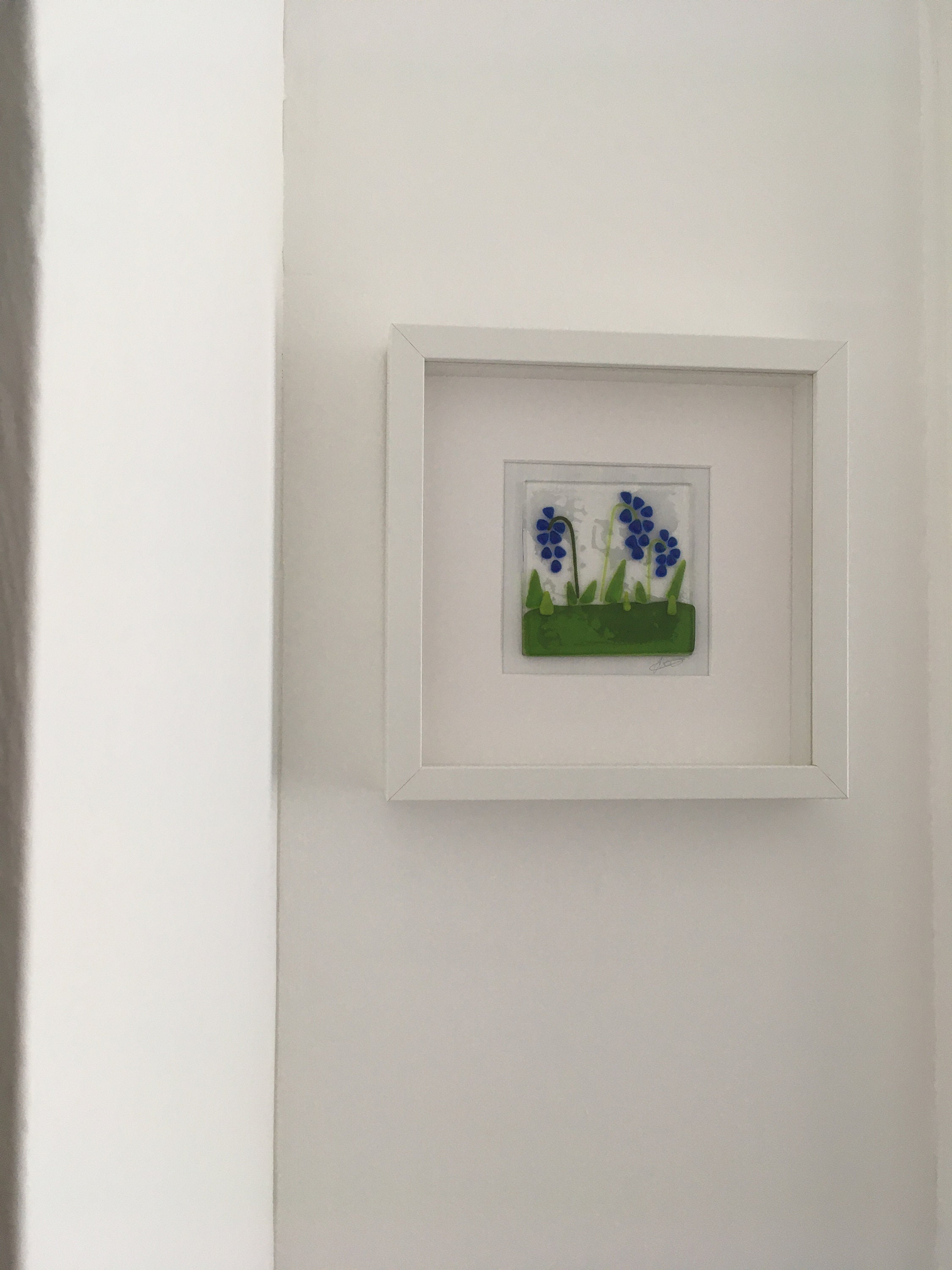 Bluebell Fused Glass Box Frame - Etsy