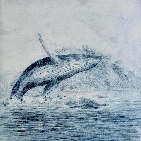 Whale Engraving - Etsy