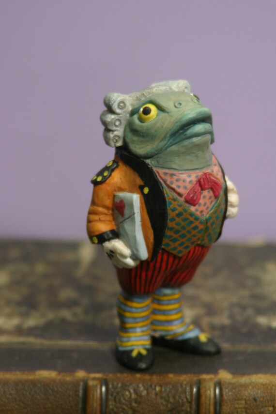 Figurine fish-foot Valet. The fish Footman. Alice's | Etsy