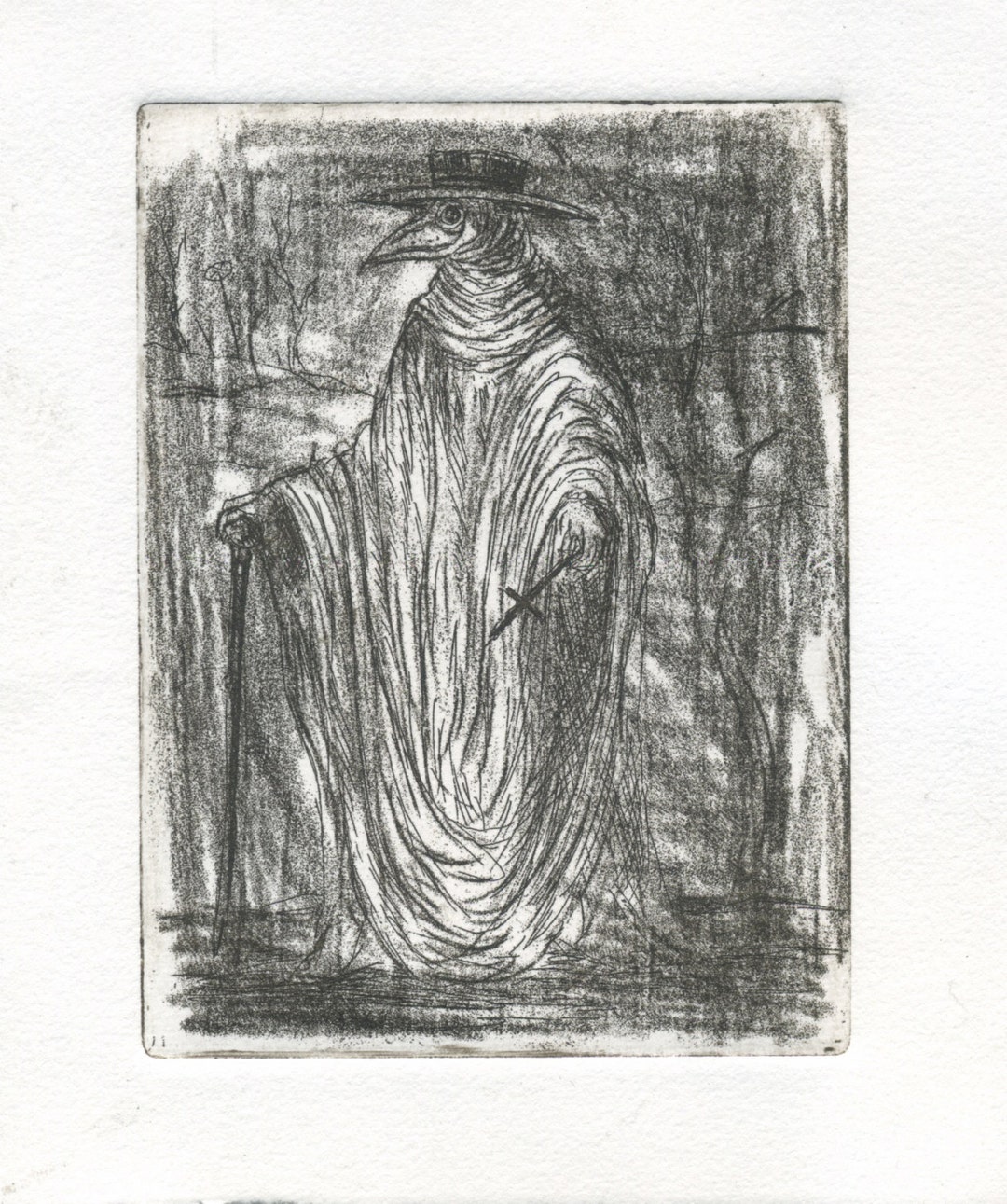 Original Engraving Plague Doctor. - Etsy