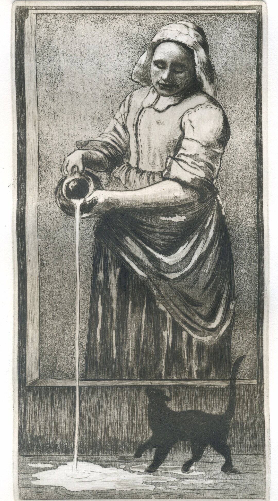 Engraving the Vermeer Cat, Vermeer's Cat - Etsy