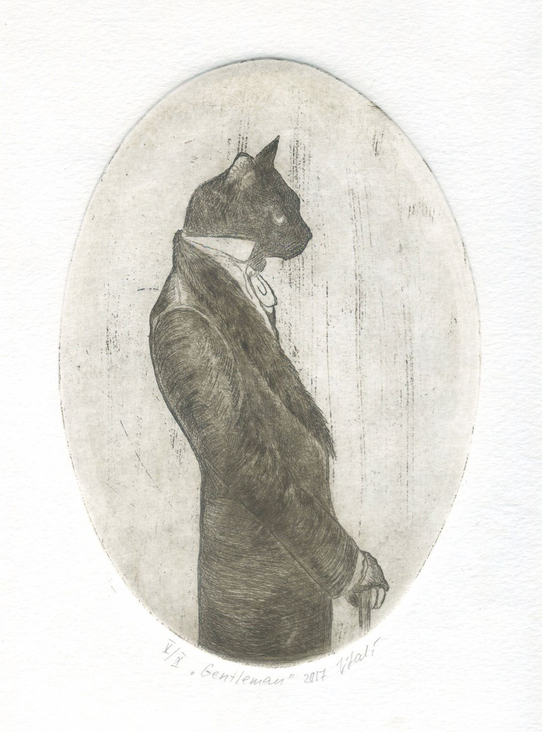 Engraving gentleman. Etching. Gentleman.cat.cats.printmaking. Beautiful ...