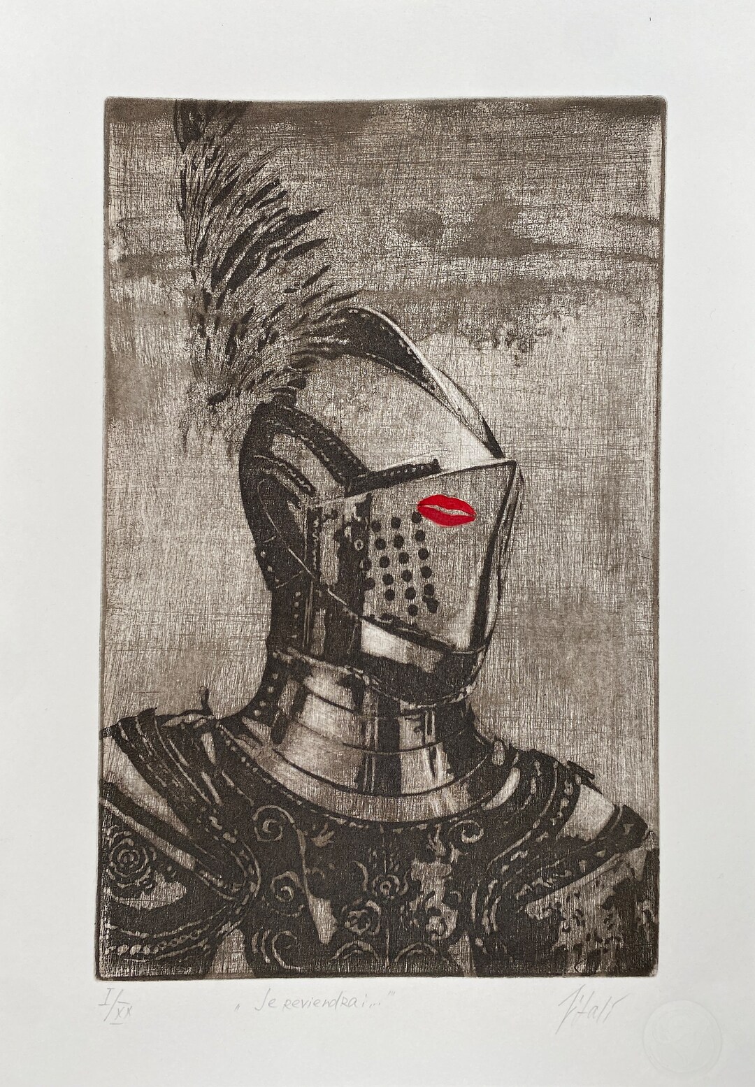 Original Etching i Will Return.knight - Etsy