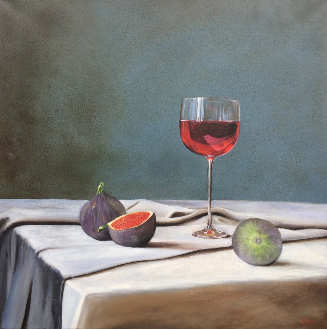 Oil on Canvas "nature MORTE Grise" - Etsy