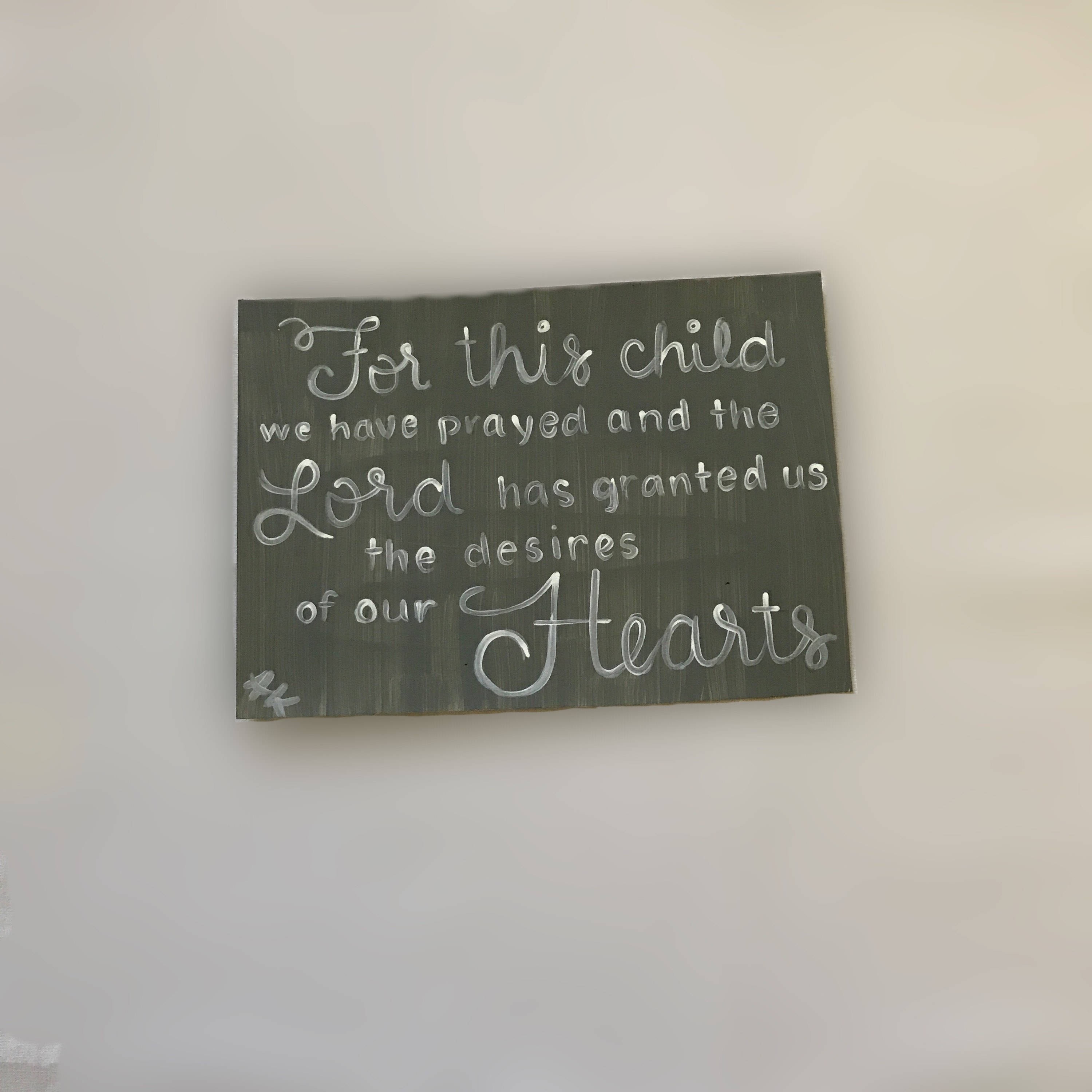 Religious Nursery Sign Christian Baby Sign Baptism Gift | Etsy