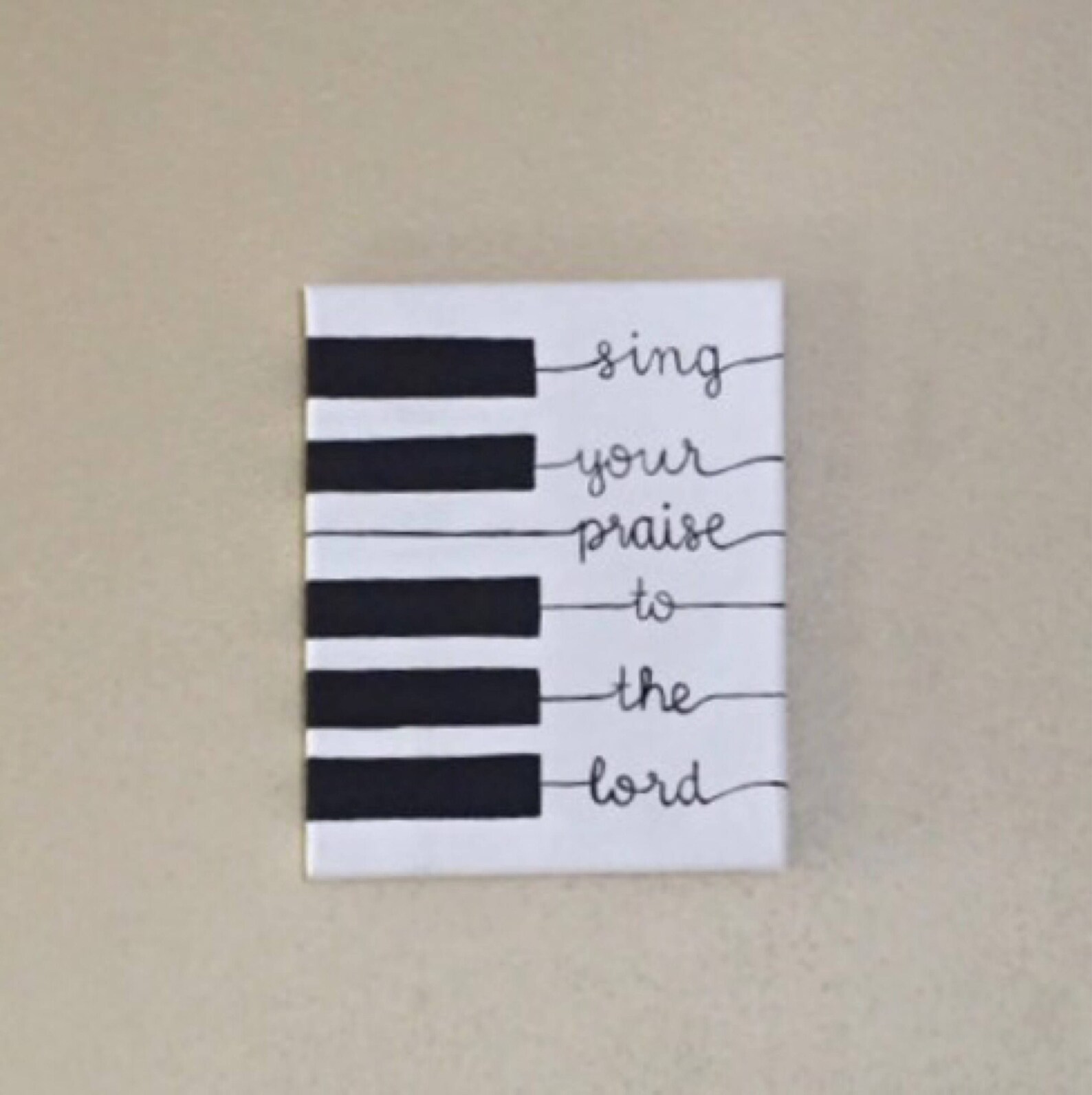 Religious Sign Music Decor Scripture Sign Sing Your Praise | Etsy