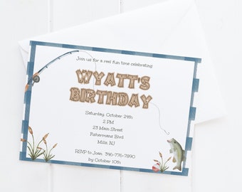 Bass Fishing Invitation | Etsy