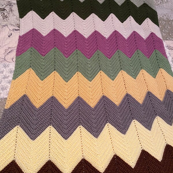 Chevron Afghan - Etsy