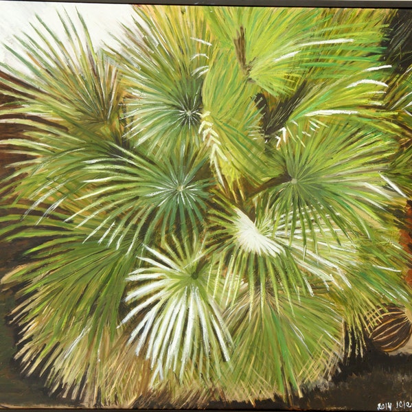 Palm Tree Painting - Etsy
