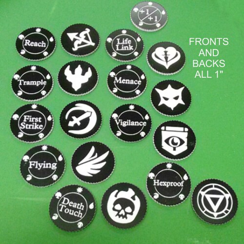 MTG Ability Counters Wooden Keyword Tokens Ikoria and EDH | Etsy