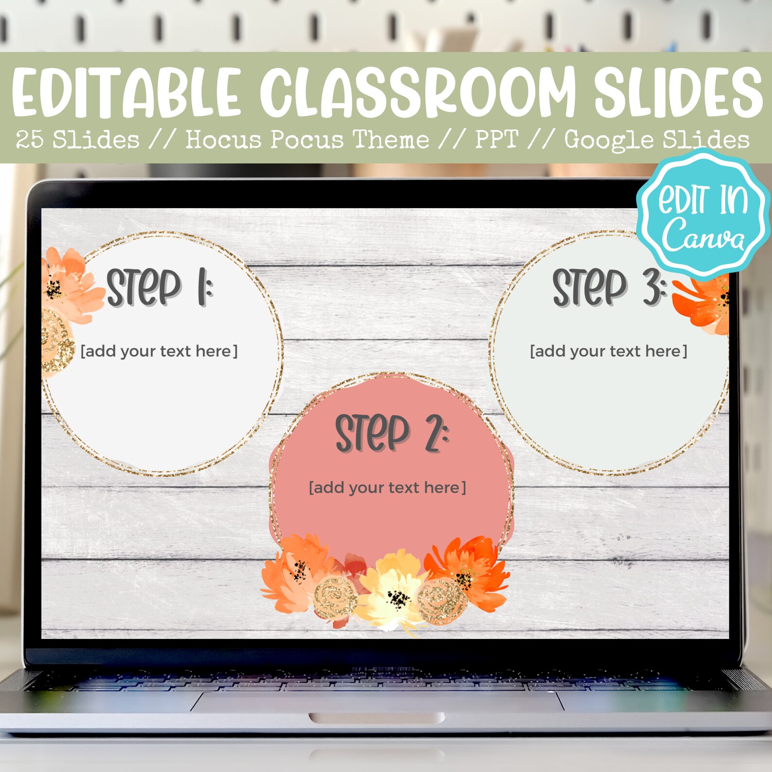 EDITABLE Classroom Slides Template | Pumpkin Theme | Teacher Resources ...
