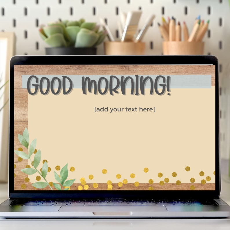 EDITABLE Slide Template | Farmhouse| Teacher Resources | Virtual ...