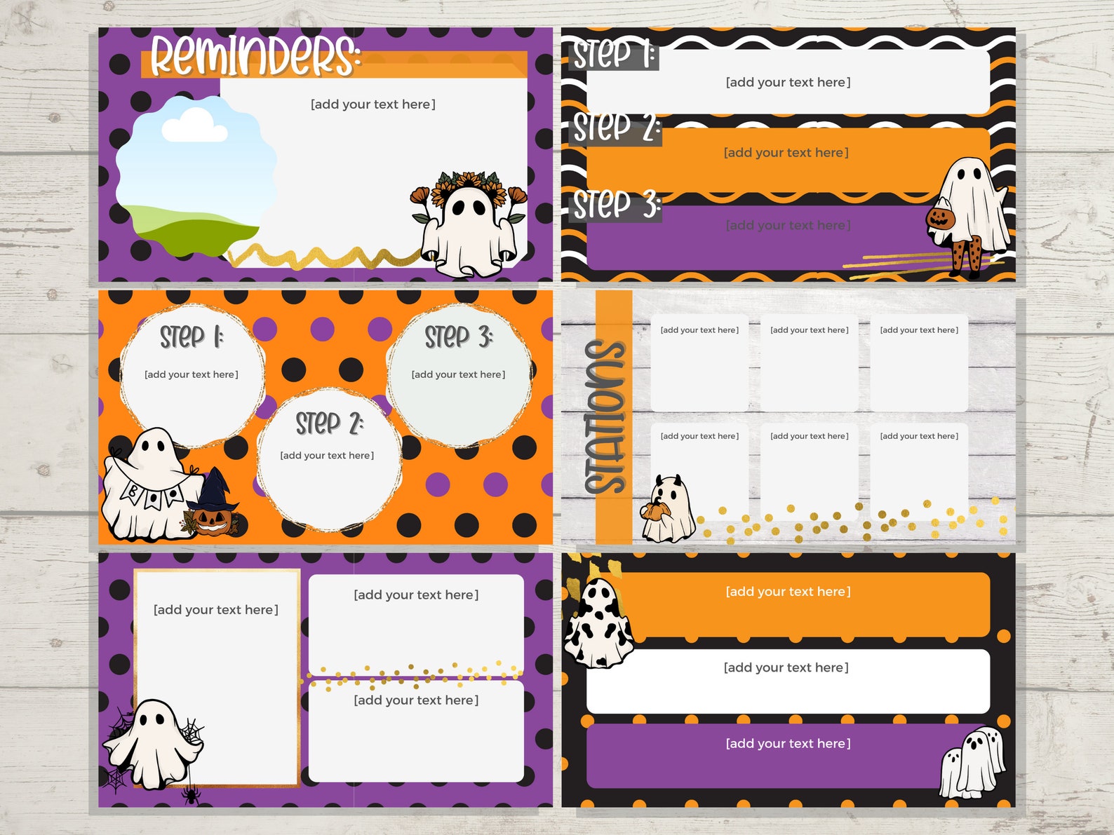 EDITABLE Halloween Classroom Slides Template | Ghost Theme | Teacher ...