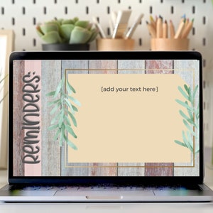 EDITABLE Slide Template | Farmhouse| Teacher Resources | Virtual ...