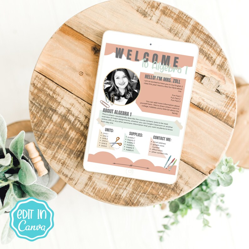 EDITABLE Welcome to Class Template | Back to School Letter | Meet the ...