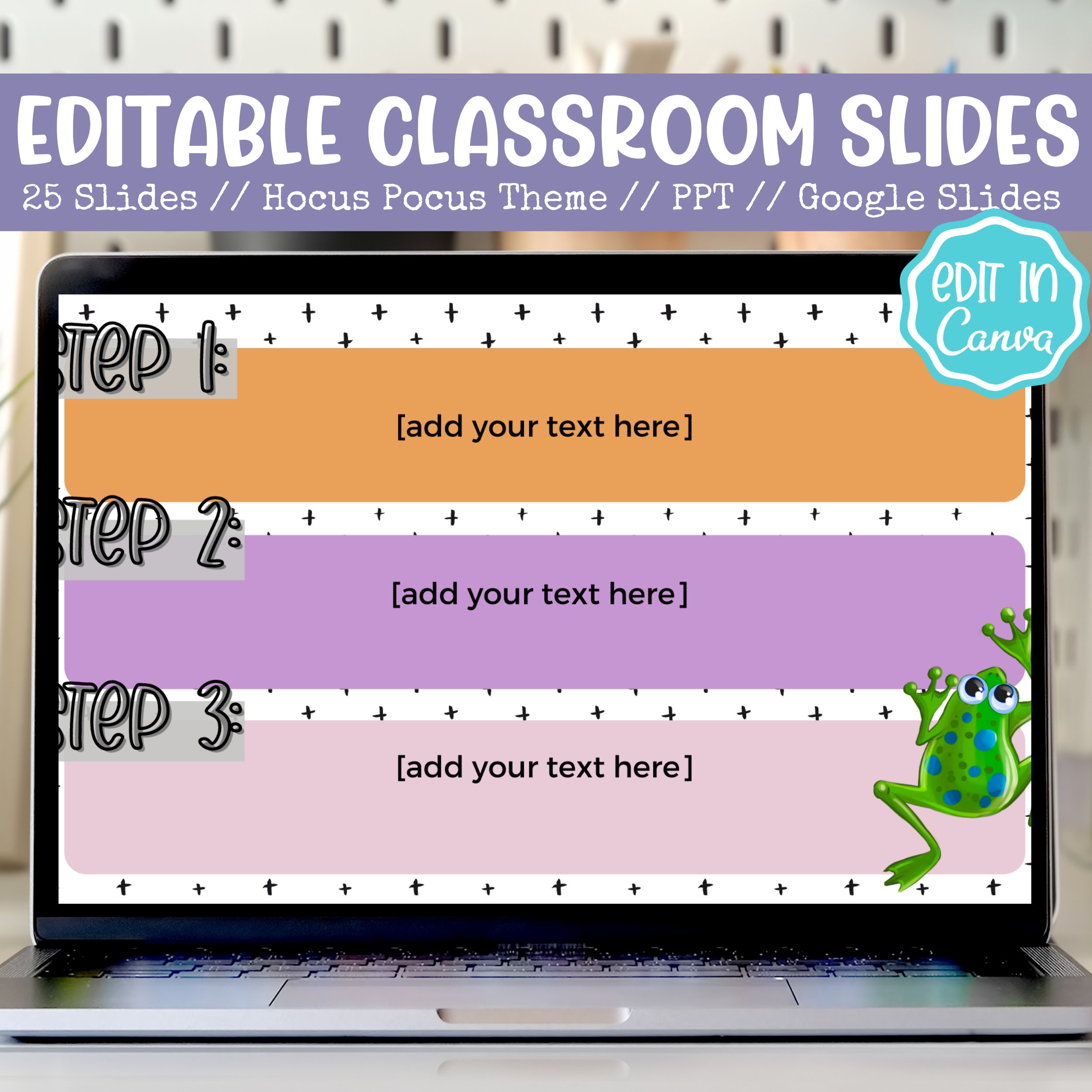 EDITABLE Classroom Slides Template Hocus Pocus Teacher - Etsy
