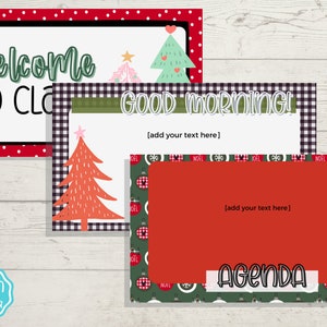 EDITABLE Christmas Slides Template | Powerpoint Template | Teacher ...