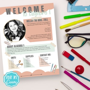 EDITABLE Welcome to Class Template | Back to School Letter | Meet the ...