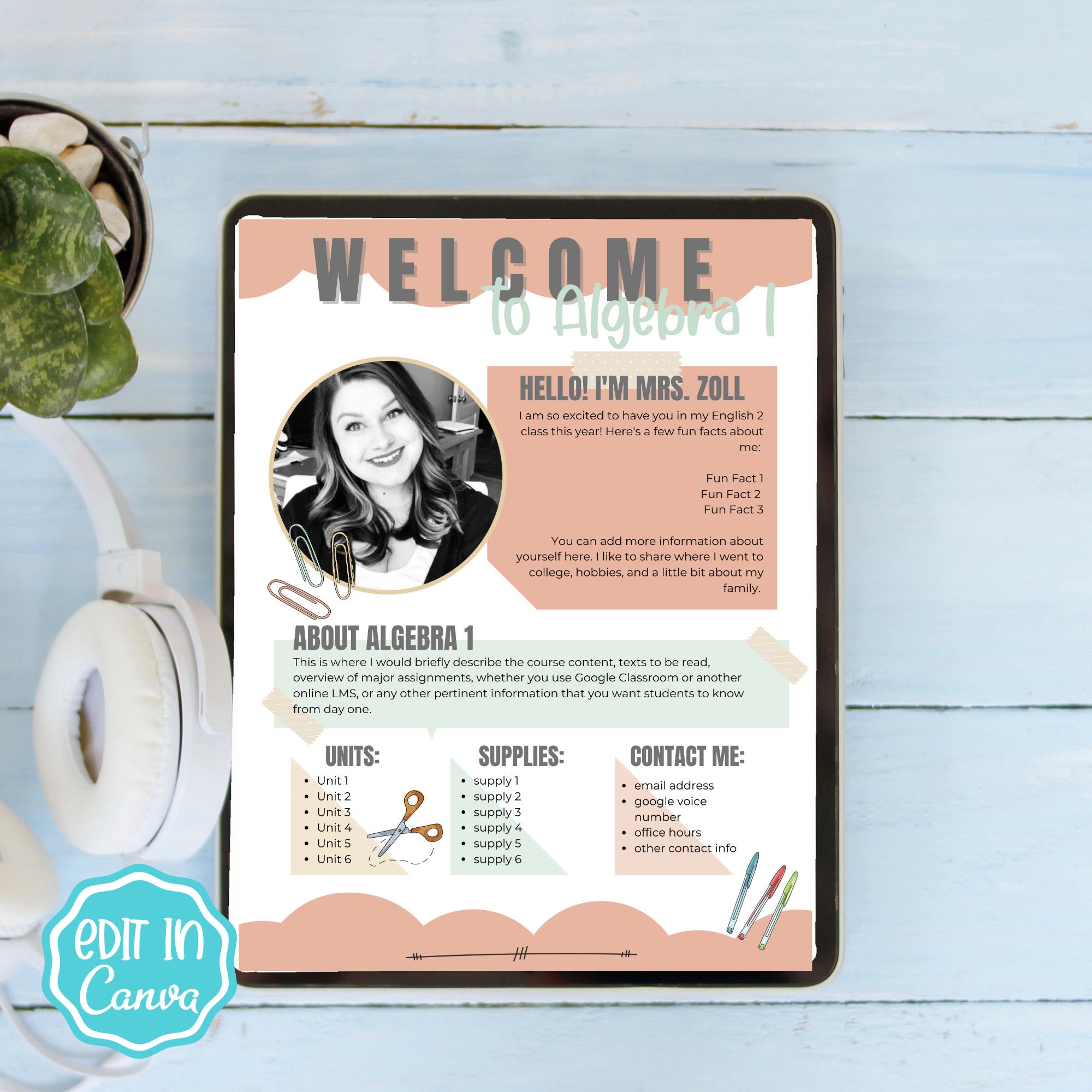 EDITABLE Welcome to Class Template Back to School Letter - Etsy UK