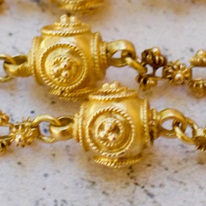 Stunning 18ksolid Gold Artful, Handmade, Handcrafted Gold Chain ...