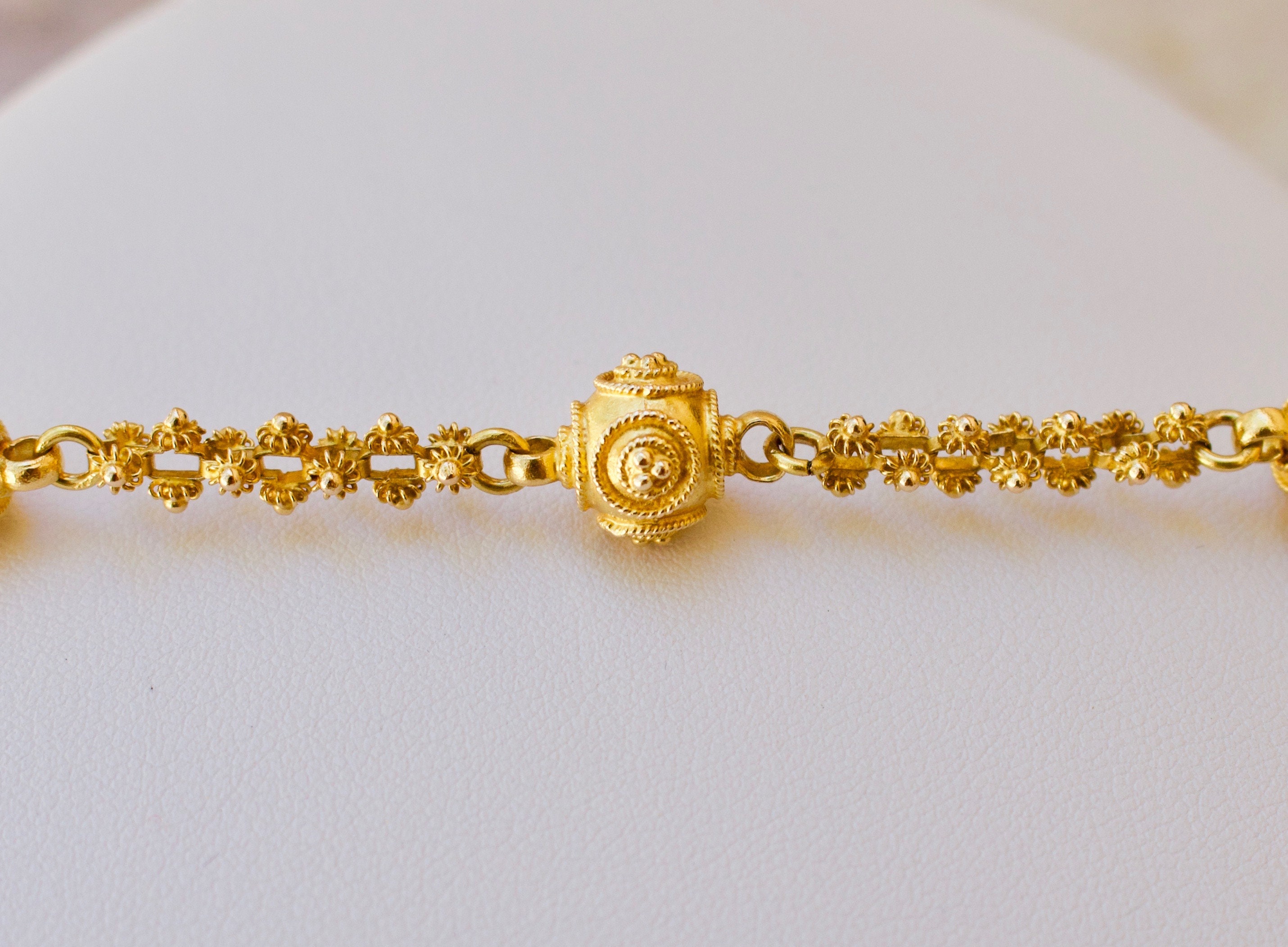 Stunning 18ksolid Gold Artful, Handmade, Handcrafted Gold Chain ...