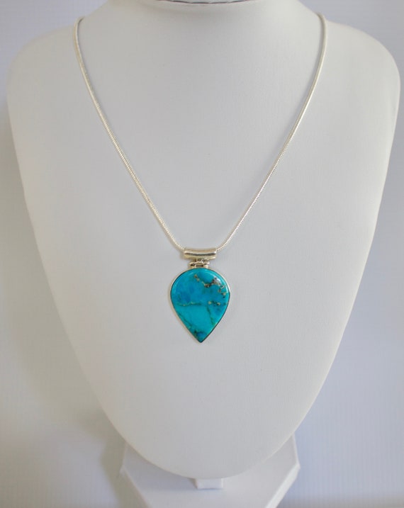 Magnificent, Genuine Sleeping Beauty Turquoise Pendan… - Gem