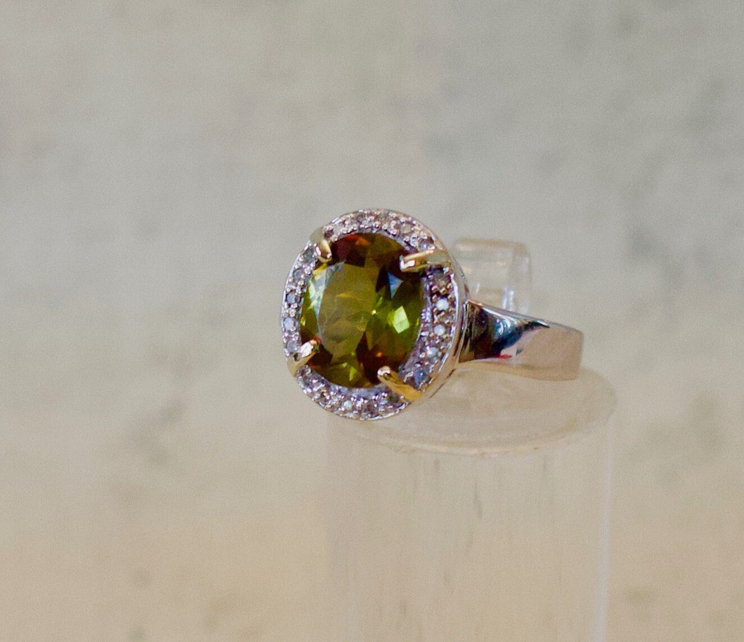 Andalusite Gold Diamond. A Rare Gorgeous 2.28 Ct. Color Change 10x8 ...