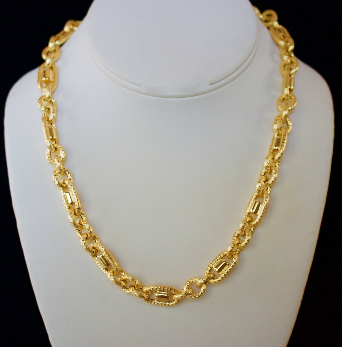 18k Italian Gold. Magnificent 18k Solid Italian Gold Necklace. - Etsy