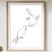 Tui Bird New Zealand Map Art: Minimalist Line Drawing (digital Download ...