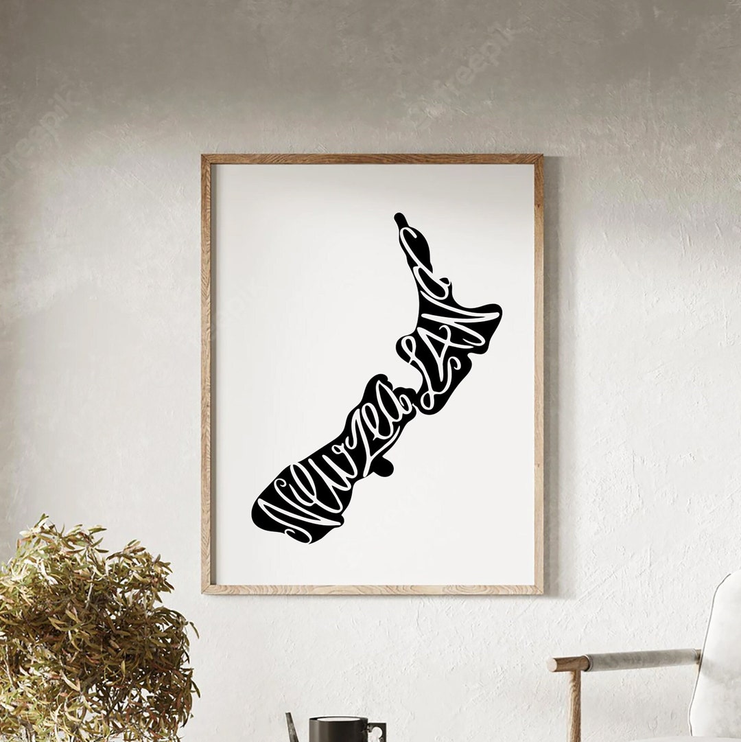 New Zealand Map Kiwi All Blacks Svg File Svg for Cricut Tattoo - Etsy ...