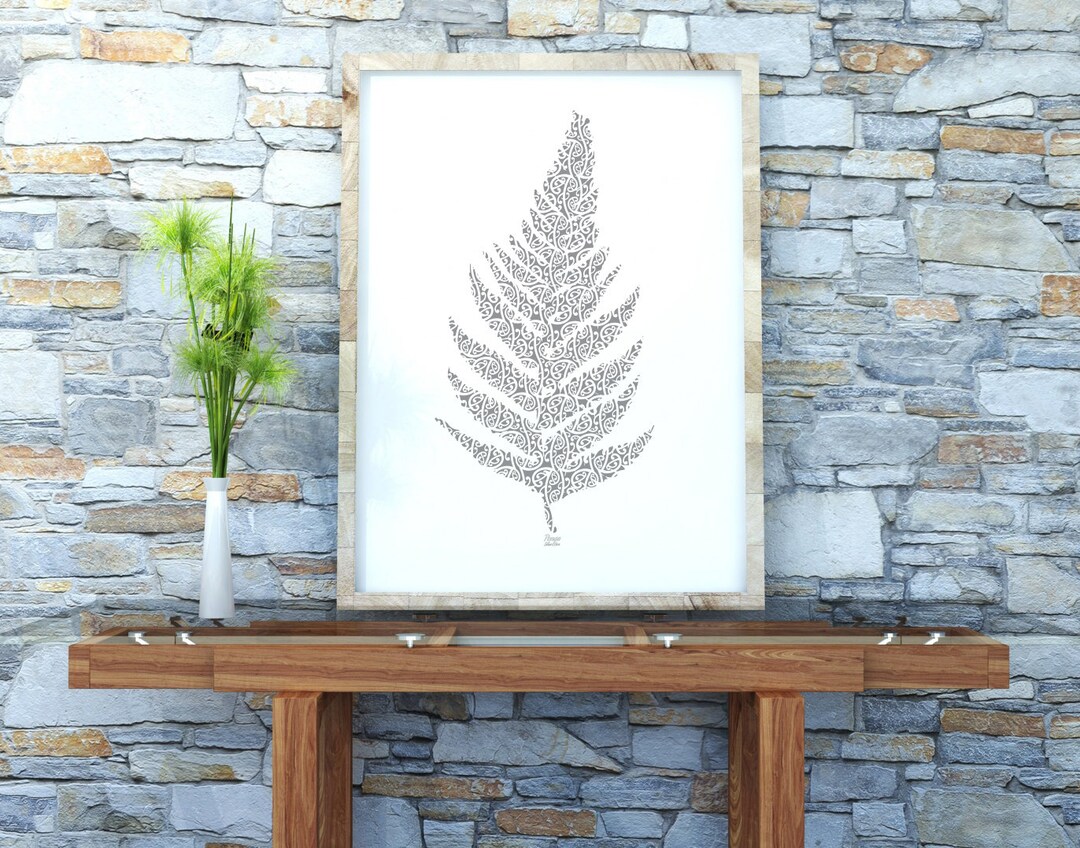 New Zealand Silver Fern, Digital Download, AVAILABLE IN MINUTES ...