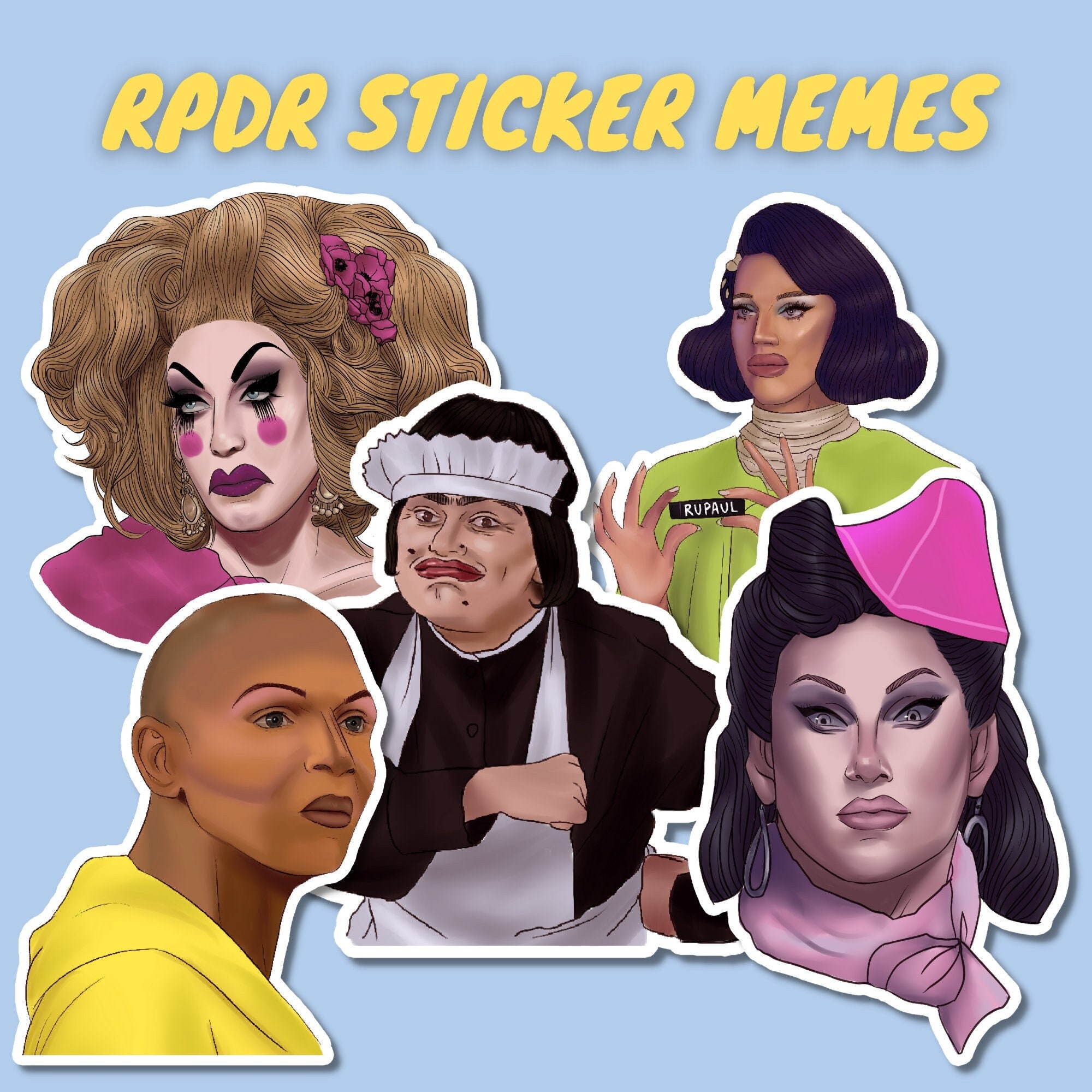 Drag Race Stickers LOOKS RPDR Queens Memes LGBTQ - Etsy