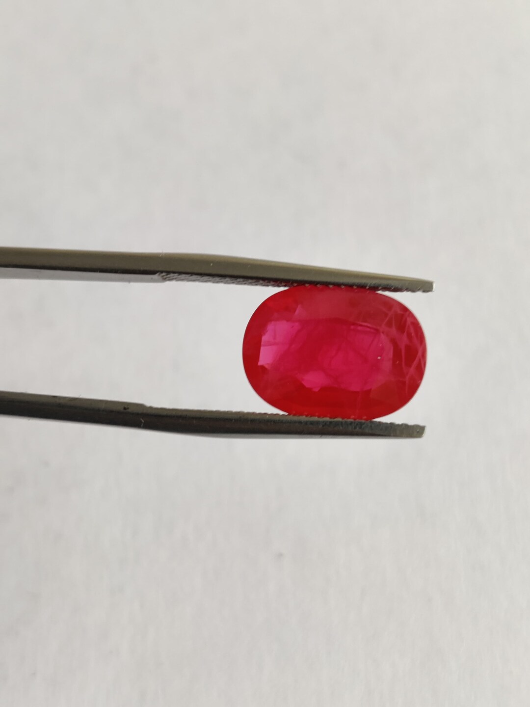 6.04 Carat Oval Red Ruby, Natural Heated Gemstone - Etsy