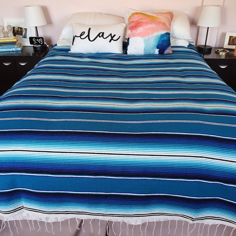Royal Blue Throw Blanket - Etsy