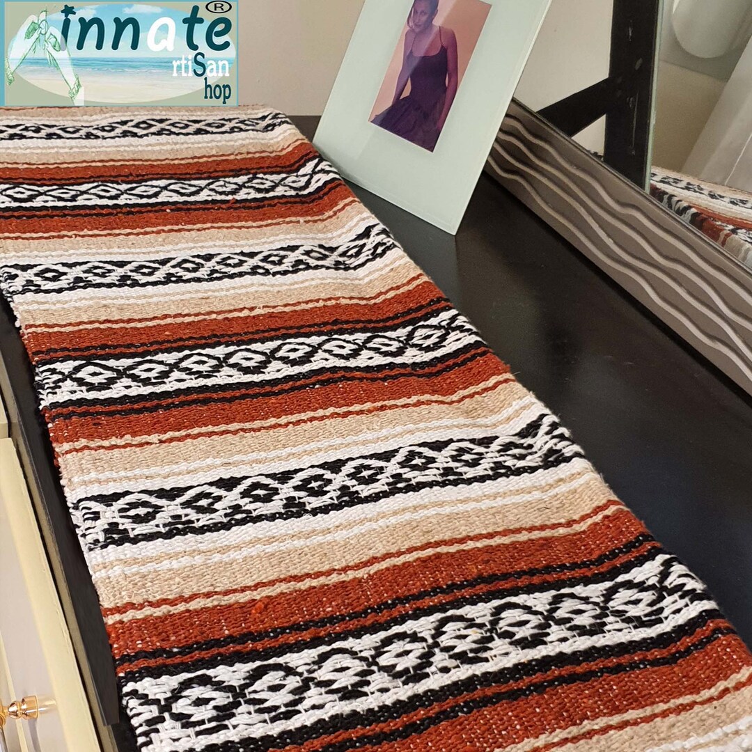 Farmhouse Terracotta Beigerustic Mexican 6ft Table Runner - Etsy