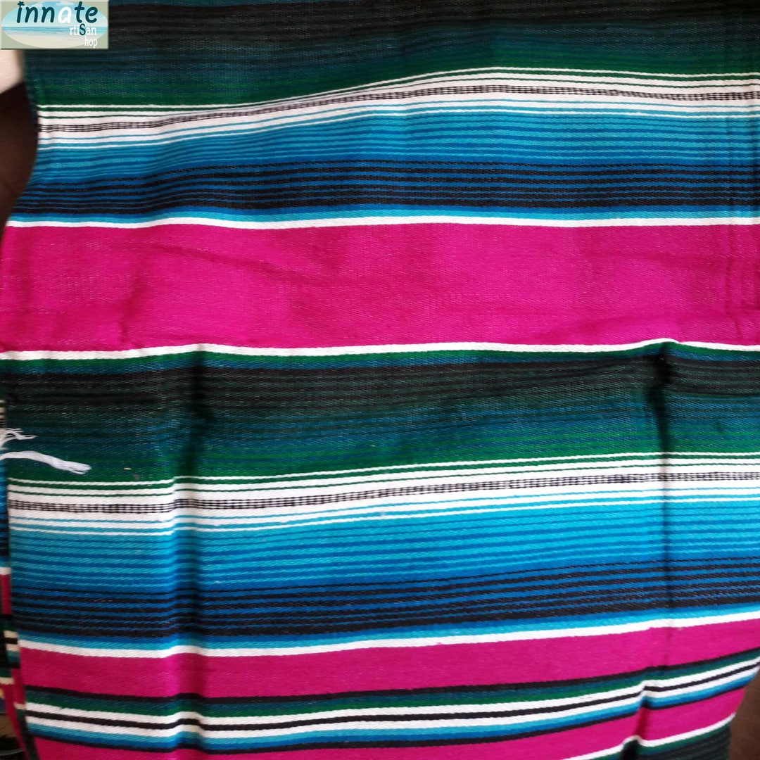 Authentic Serape Fabric: Woven Ethnic Blanket, Table Runner - Etsy
