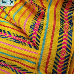 Mexican Fabric, Marigold Cambaya, Ethnic, Yellow, Marigold, Woven - Etsy