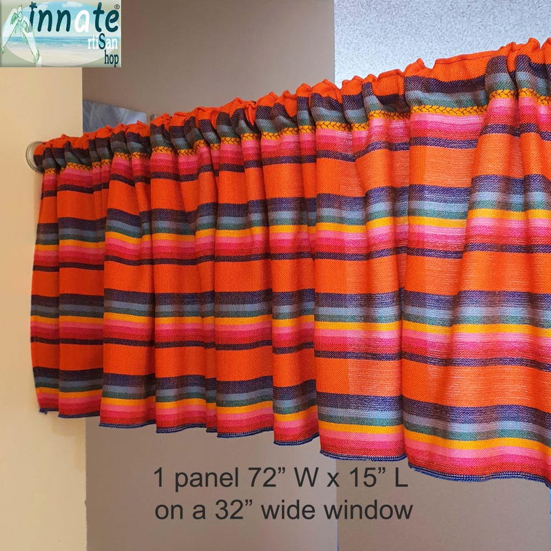 Orange Valance - Etsy