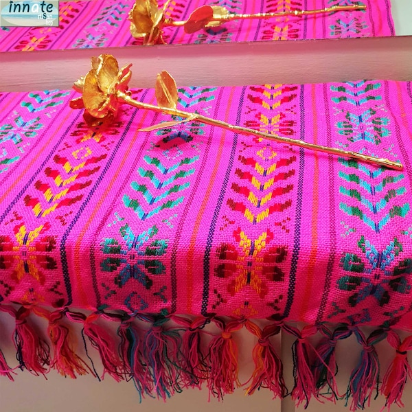Pink Table Runner - Etsy